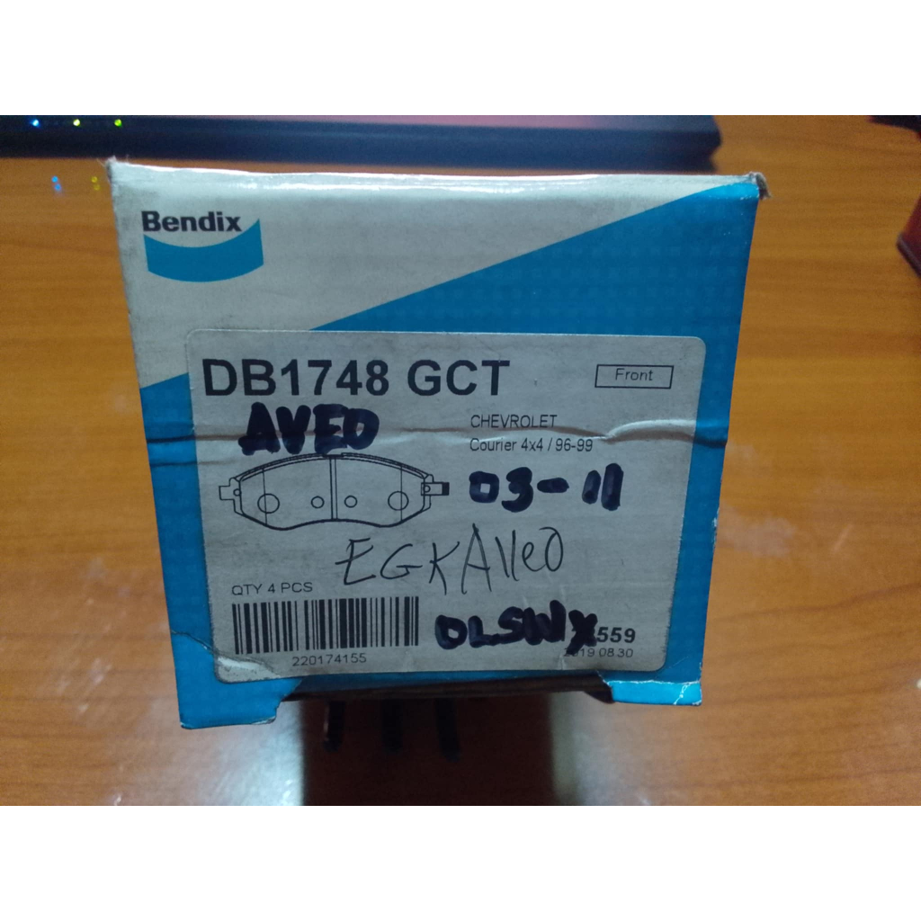 BENDIX DB 1748 - Brake Pad Front Side | Shopee Philippines