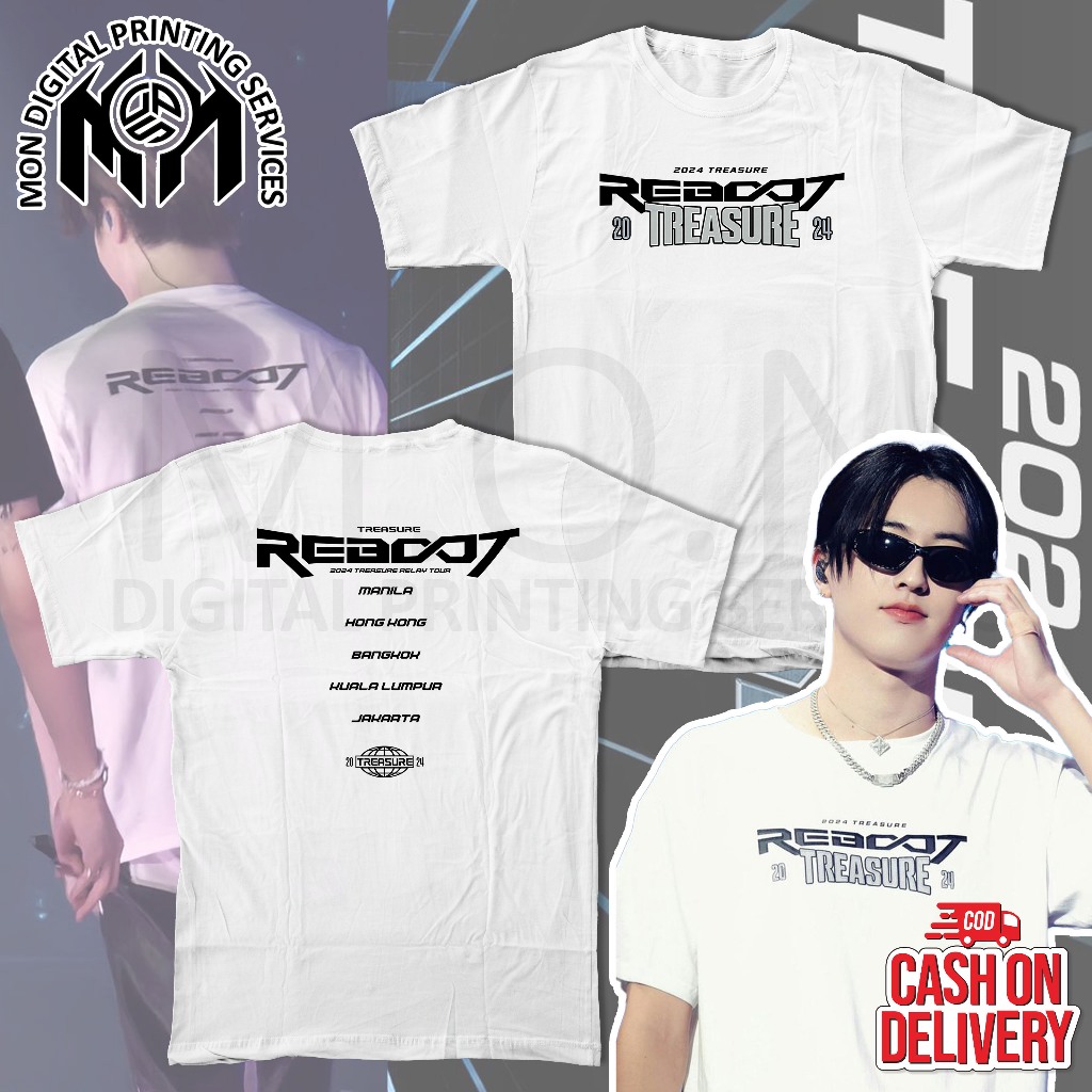 REBOOT Treasure Relay Tour 2025 FRONT AND BACK KPOP Inspired T-Shirt ...