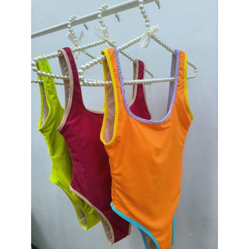 SUNDAE Stellar High Cut One Piece Swimsuit | Shopee Philippines