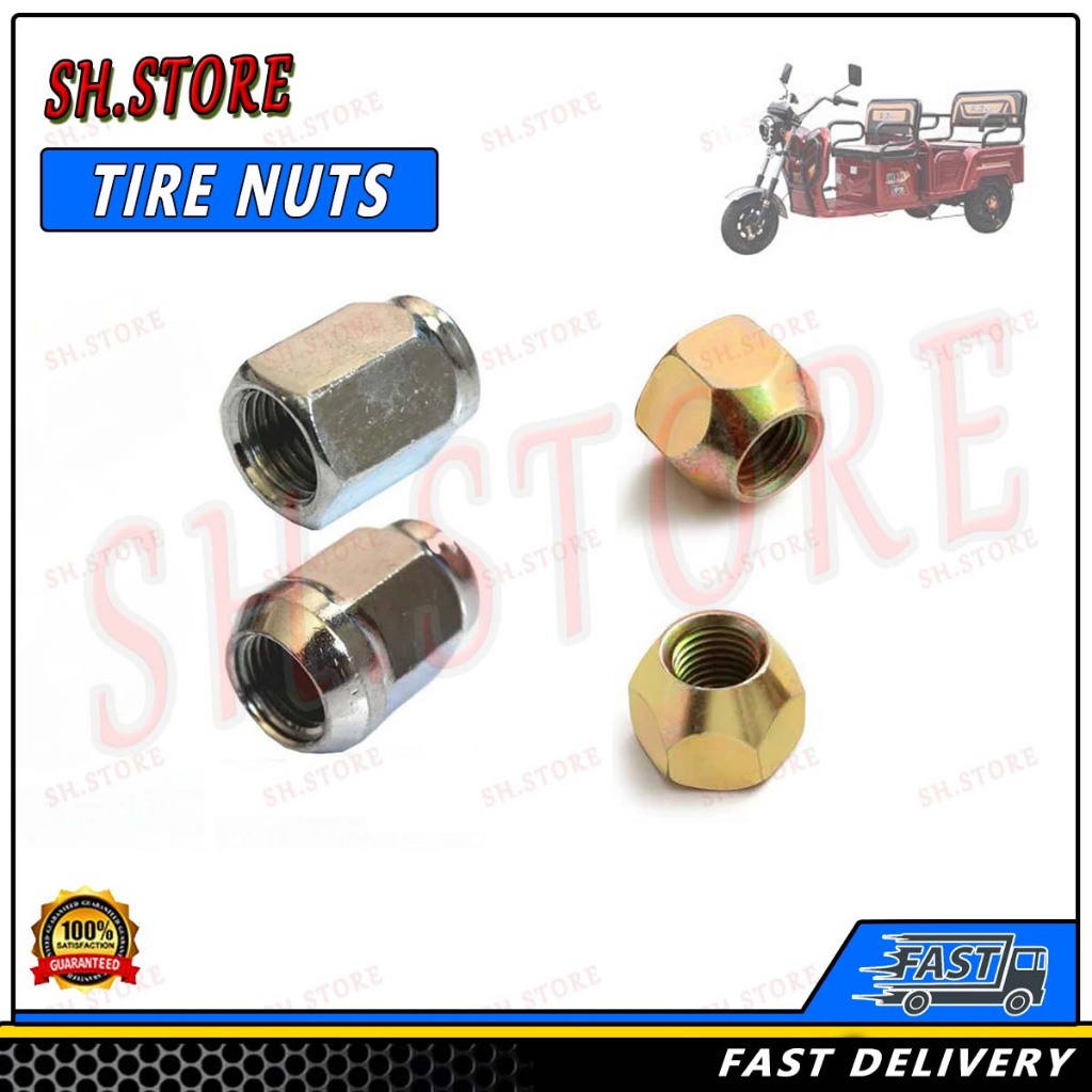 14mm Ebike Electric Tricycle Hex Lug Nuts Tire Nut | Shopee Philippines