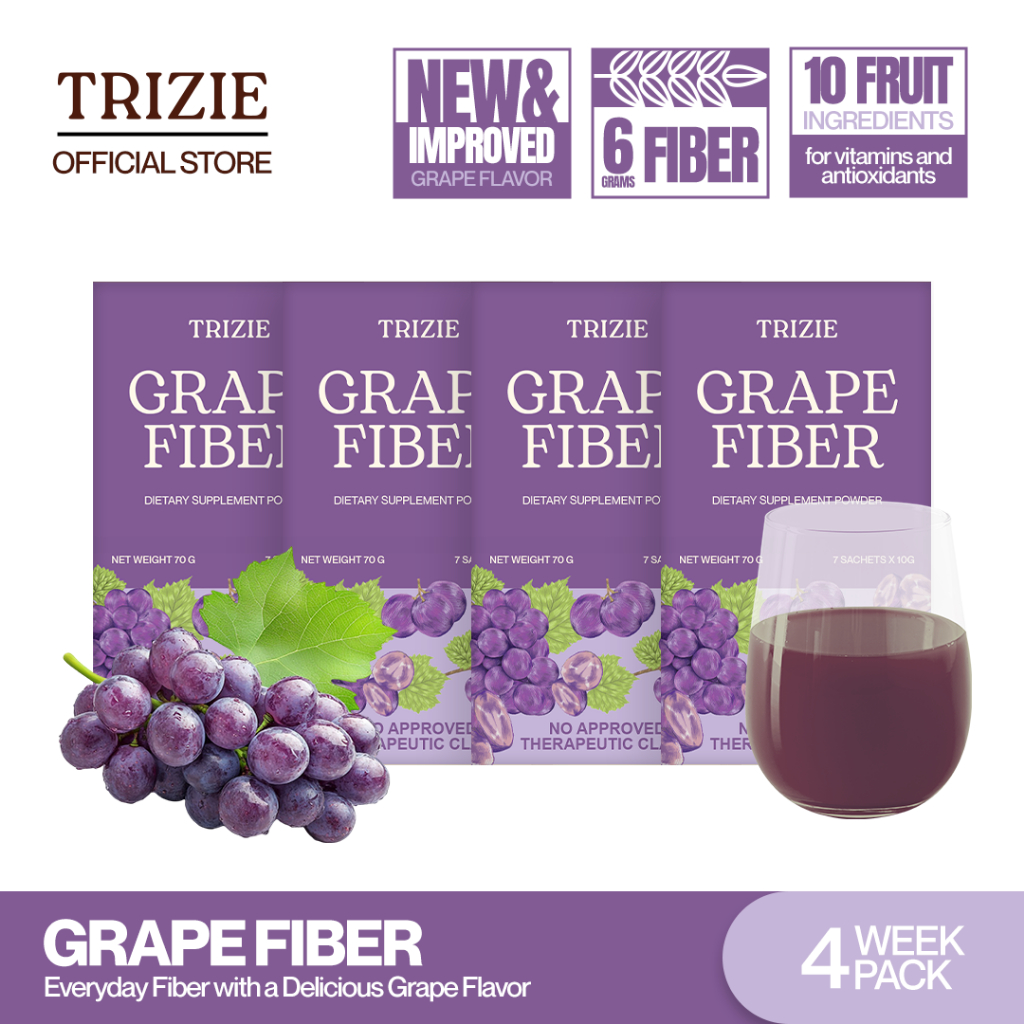 NEW TRIZIE Grape Fiber 4 Week (28 sachets x 10g) [Weight Loss with ...
