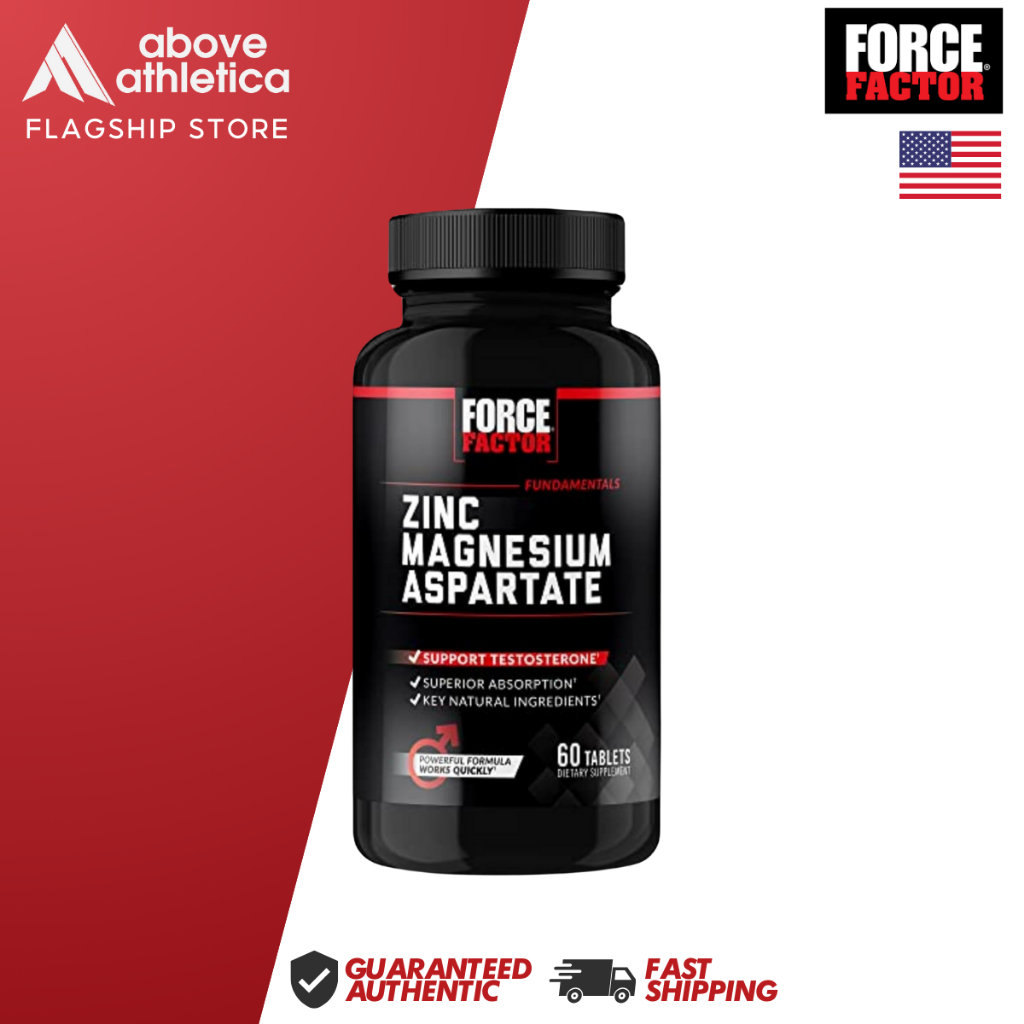 Force Factor Zinc Magnesium Aspartate (ZMA) - 60 tablets - Muscle ...
