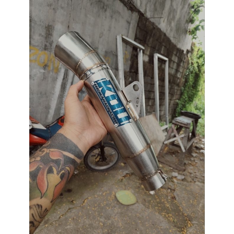 KOU BLUE SUPER OPEN 78MMTIP 51MM ELBOW LOUDEST PIPE CHAMPOIN | Shopee ...