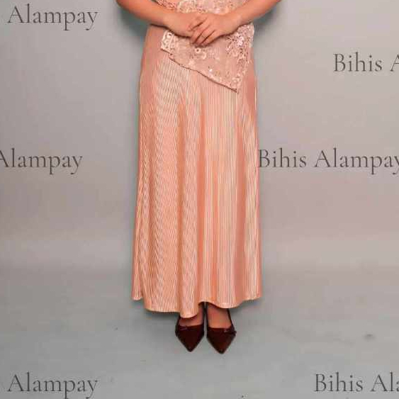 Bihis Alampay Skirt – Filipiniana thin Skirt for Women, Cultural ...