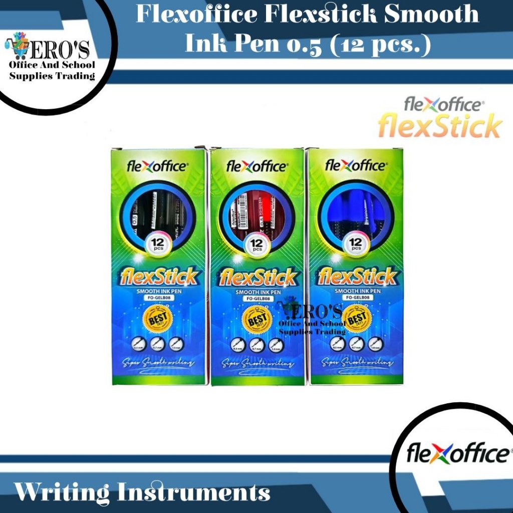 FlexStick Smooth Writing Ink Pen I SOLD BY 12pcs | Shopee Philippines