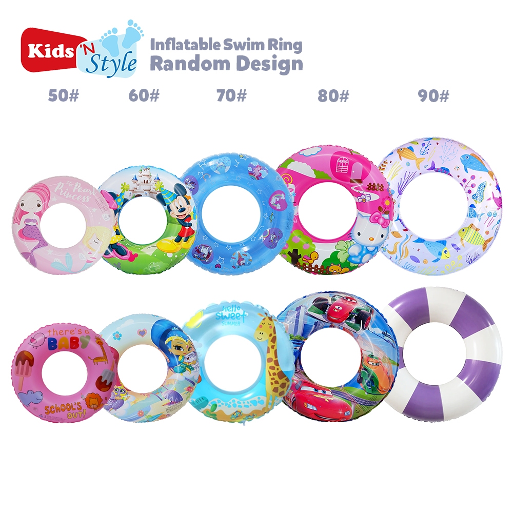 Inflatable Swim Ring Floater for Kids and Adult Boys and Girls Random ...