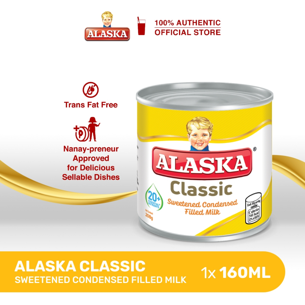 Alaska Condensed Milk Plain 208g | Shopee Philippines