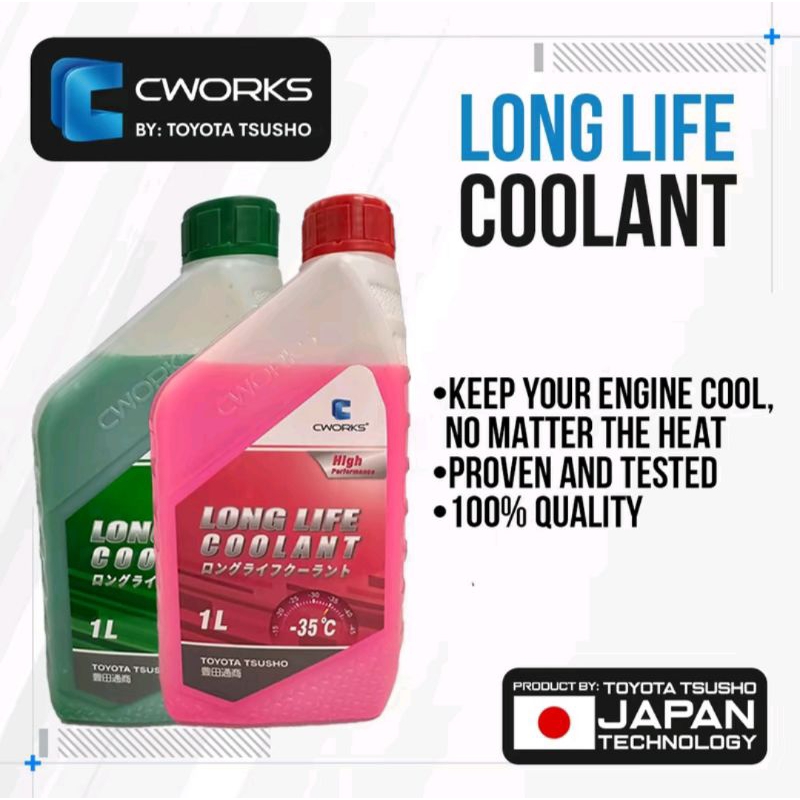 CWORKS LONG LIFE COOLANT 1 LITER READY TO USE - JAPAN TECHNOLOGY Cworks ...