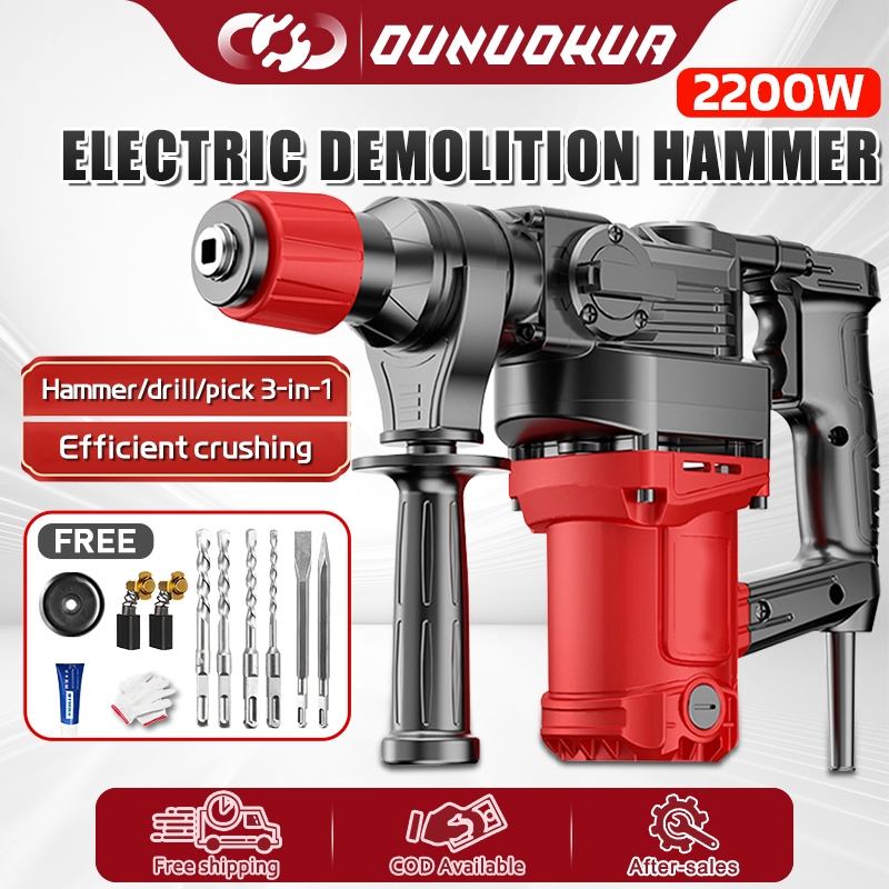 Demolition Electric Hammer 2200W 220V Heavy Duty Rotary Hammer Drill ...