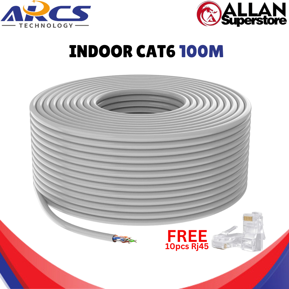 CAT6 100m Internet Cable | Ethernet Cable | High Speed Lan Cable | Network Cable | Indoor Cable ...