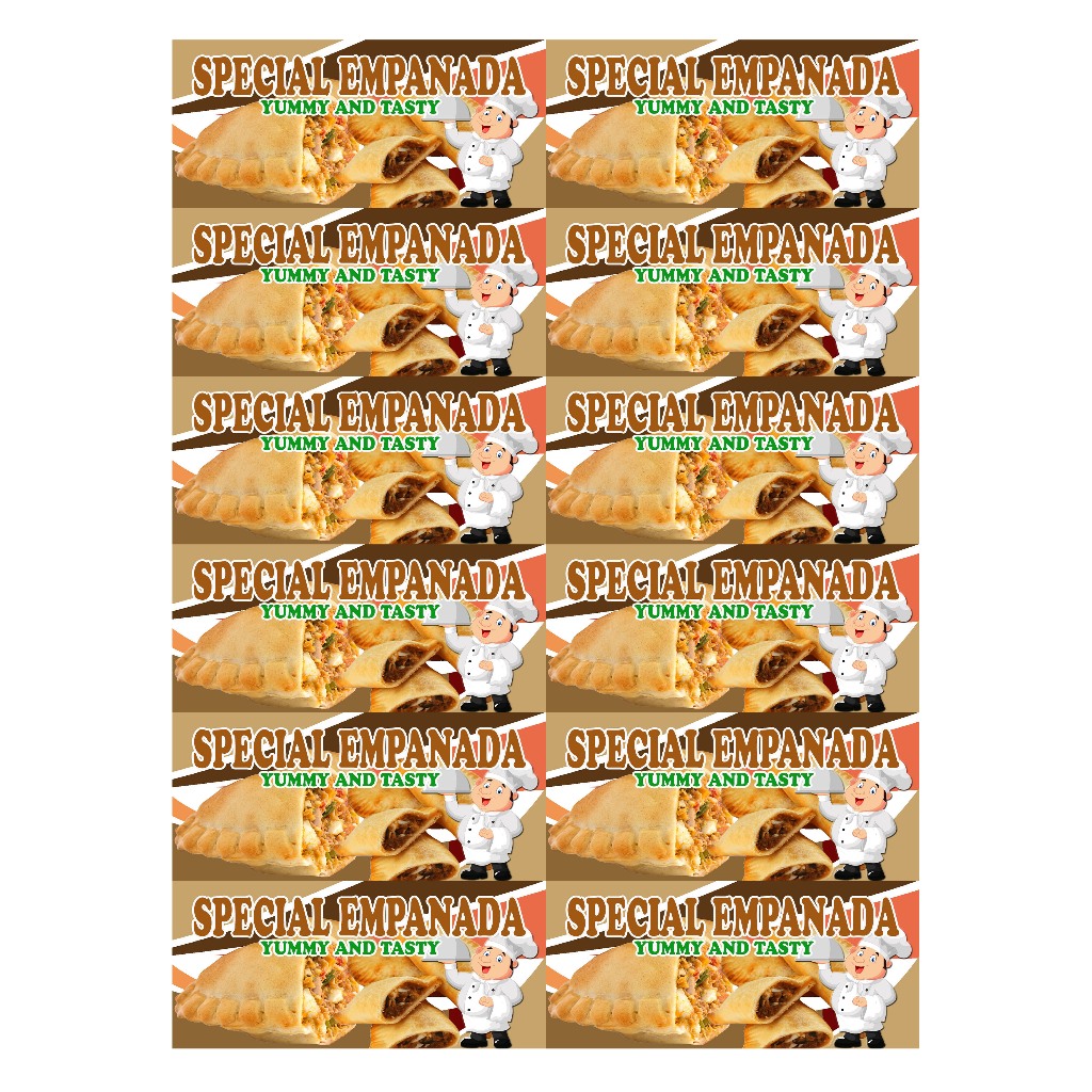 STICKER LABELS FOR EMPANADA (NOT EDITABLE OR CUSTOMIZED) | Shopee ...