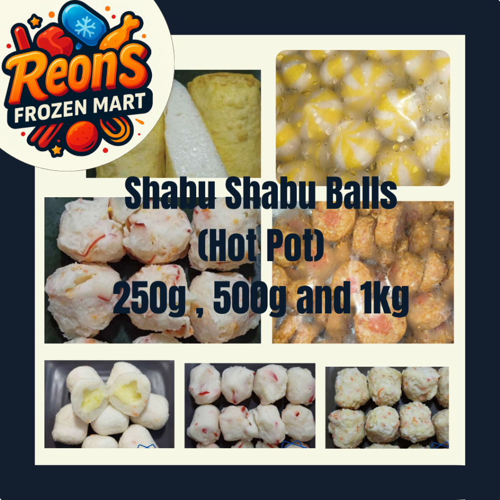 Hotpot or Shabu Shabu Balls, Crab balls 250g, Shrimp Ball 250g and Fish ...