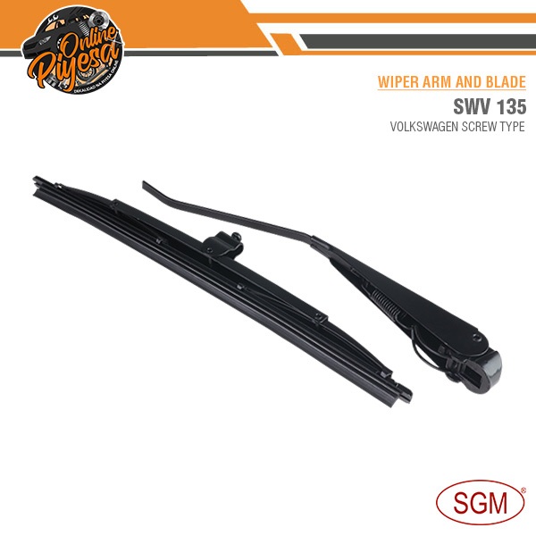 VOLKSWAGEN SCREW TYPE WIPER ARM & BLADE (1SET) SGM SWV-135 | Shopee ...