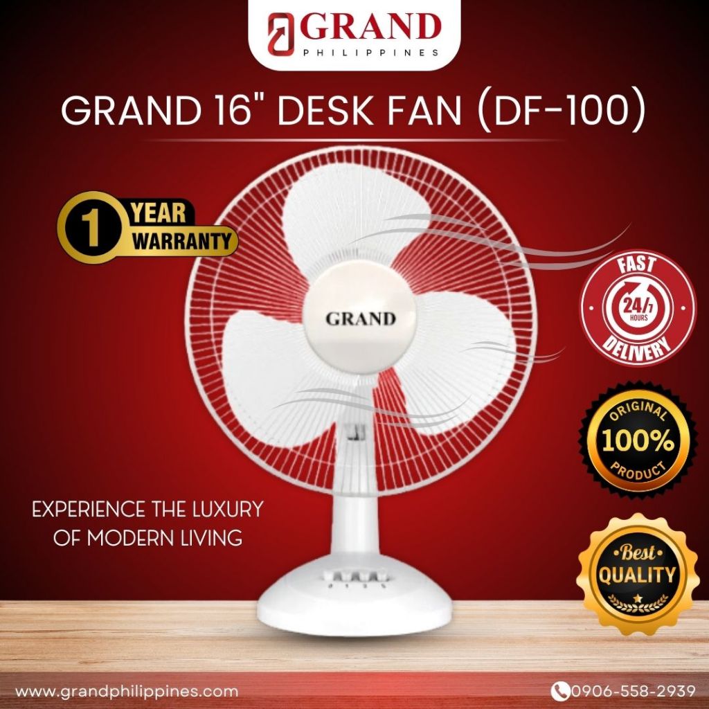 Grand Electric Desk/Table Fan 16