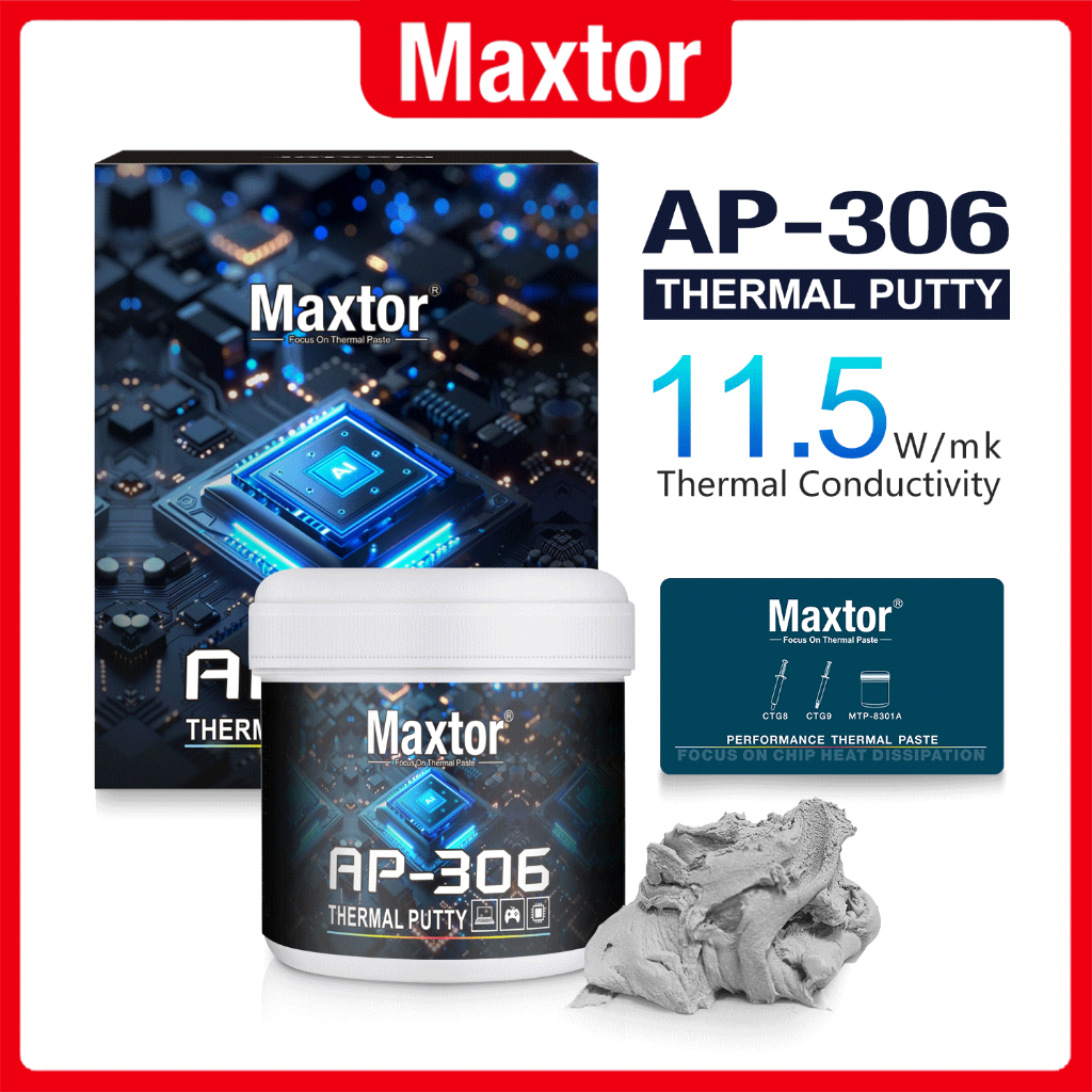 Maxtor AP-306 Thermal Putty for CPU/GPU/PS5/LED/VGA/IC Processor Rapid ...