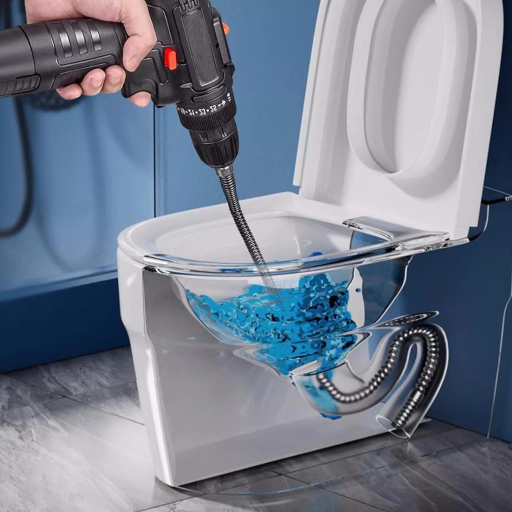 Sewer Dredging Spring Electric Drill Drain Cleaner Machine Extension ...