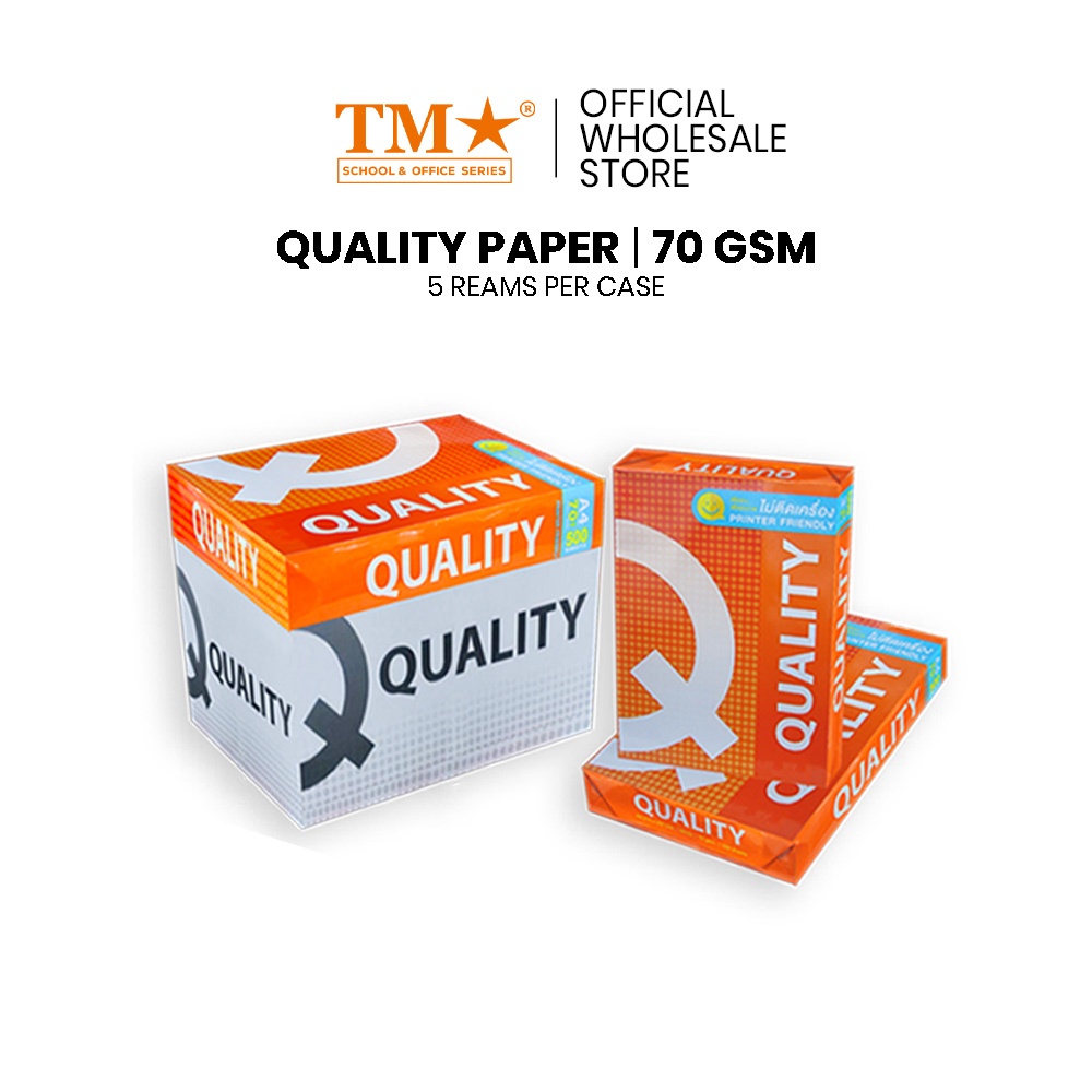 TM | 5 reams Quality Bond Paper 70 GSM | Shopee Philippines