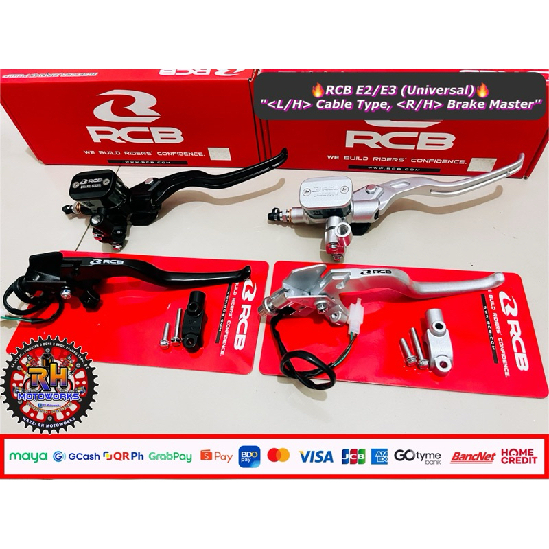 RCB E2/ E3 MASTER BRAKE PUMP or CABLE TYPE (UNIVERSAL) 100% RCB ...