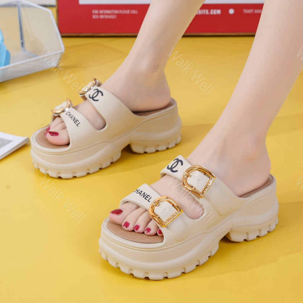 【WalkWell】Women’s EVA Platform Sandals – Anti-Slip Summer Slippers with ...
