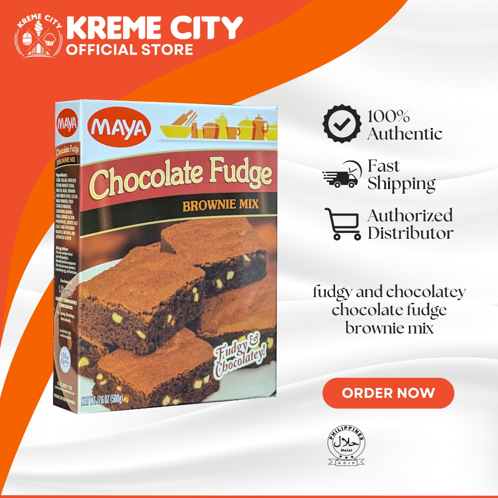 Maya Chocolate Fudge Brownie Mix 500g | Shopee Philippines