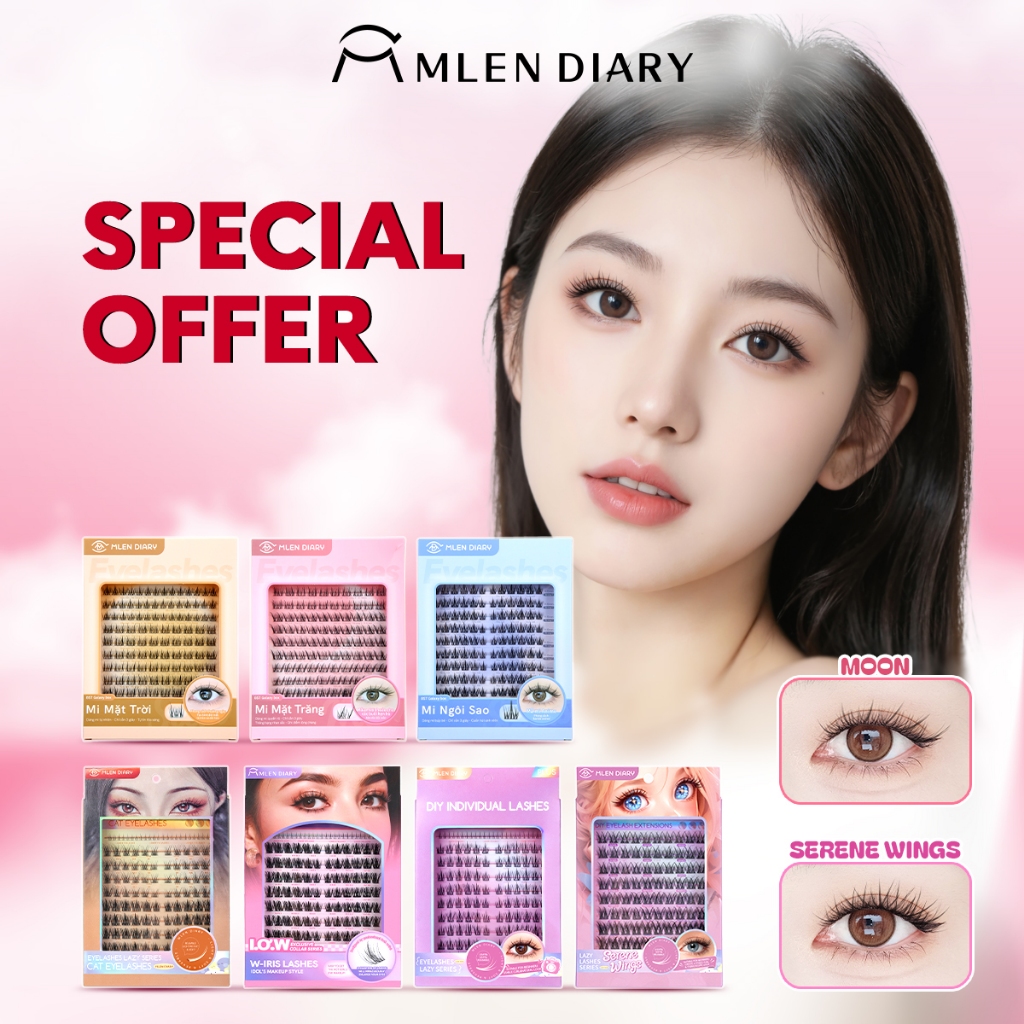 MLEN DIARY 120 Pcs large Capacity Eyelash Extension Lazy Beginner ...