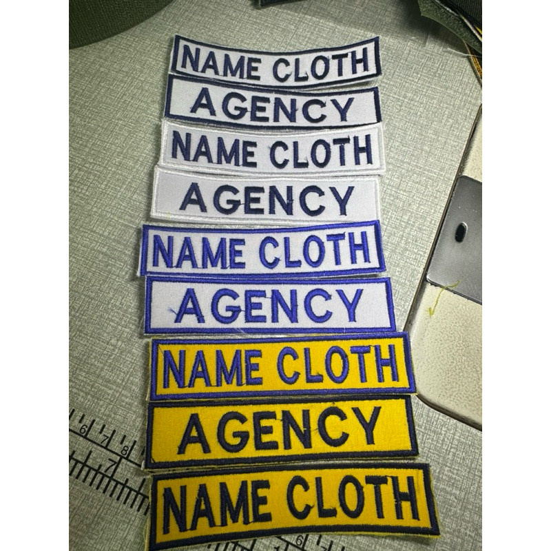 NAME CLOTH / NAME PLATE FOR SECURITY GUARD/ AGENCY (COMPUTERIZED ...