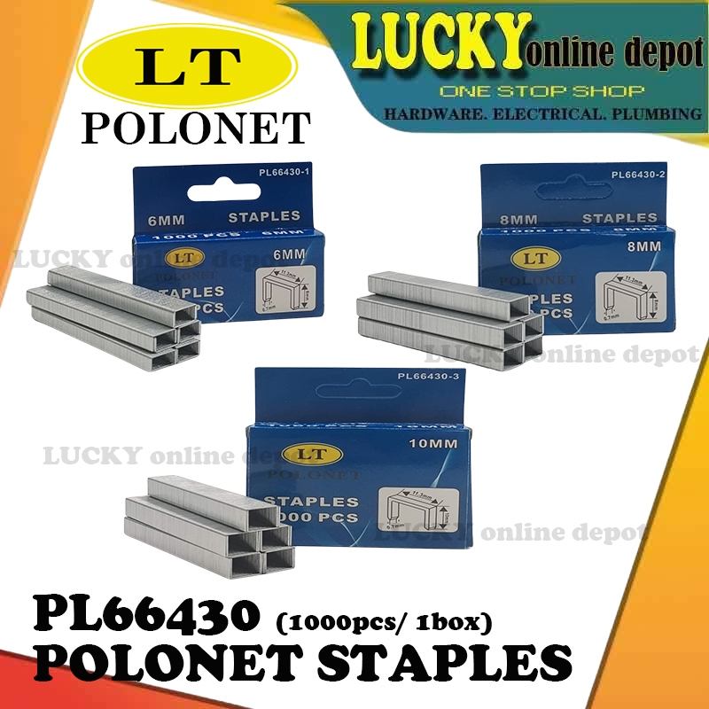 PL66430 POLONET STAPLES (1000PCS/1BOX) | Shopee Philippines