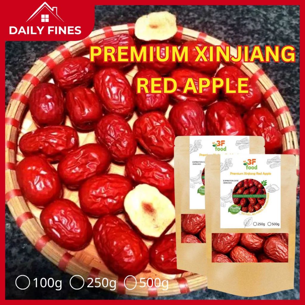 PREMIUM XINJIANG RED JUJUBES Red Jujube (250g/500g), Chinese Red Dates ...