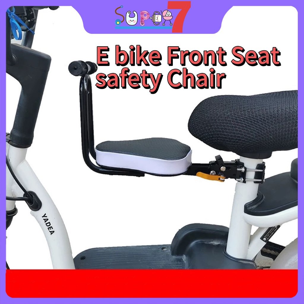 E bike Front Seat Chair Carrier Foldable kid's Safety seat mountain ...
