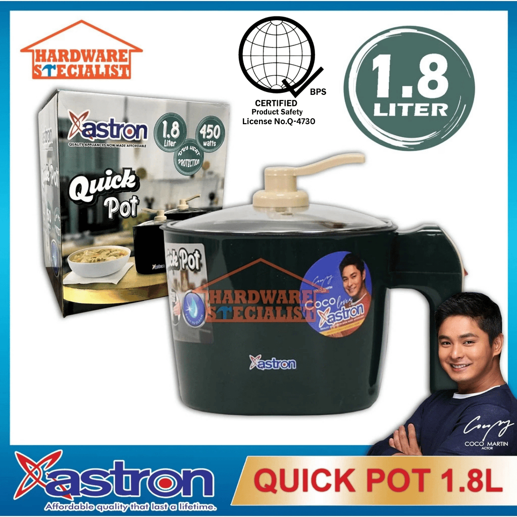 Astron Quick Pot Multi Purpose Electric Cooker 1.8 Liters Original ...