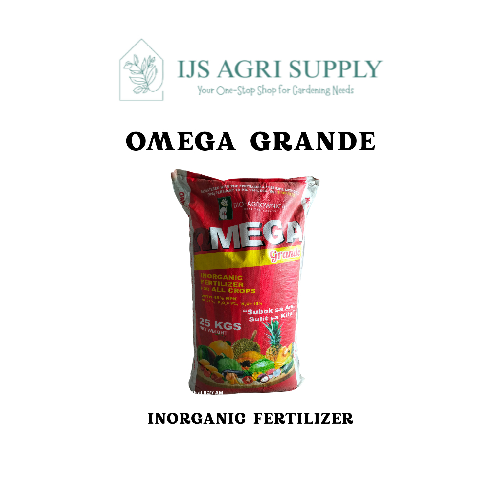 OMEGA GRANDE INORGANIC FERTILIZER 25 KGS | Shopee Philippines