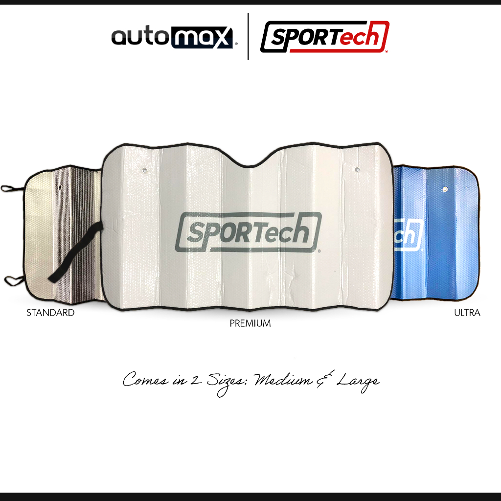 SPORTech Universal Car Folding Windshield Sunshade in Premium, Ultra ...