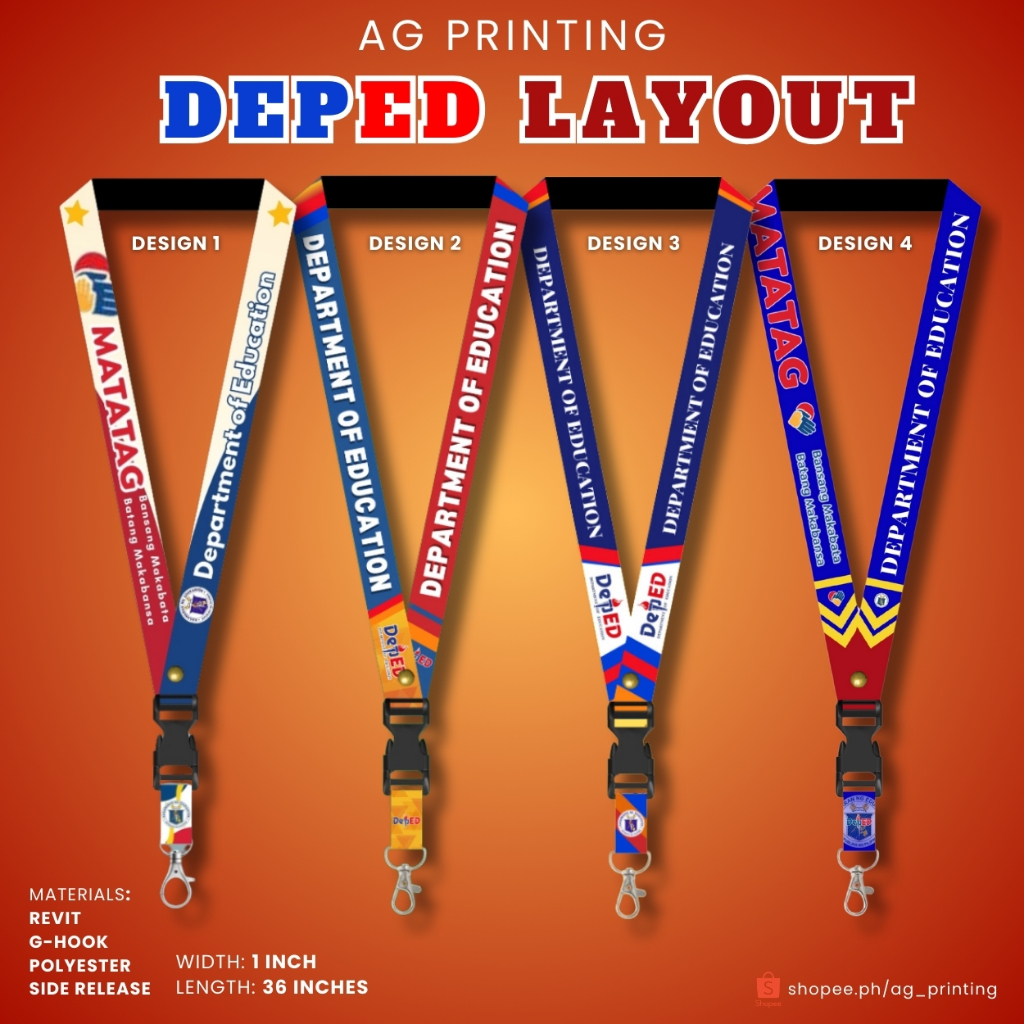 department of education bagong ph pilipinas lanyard id lace sling deped ...