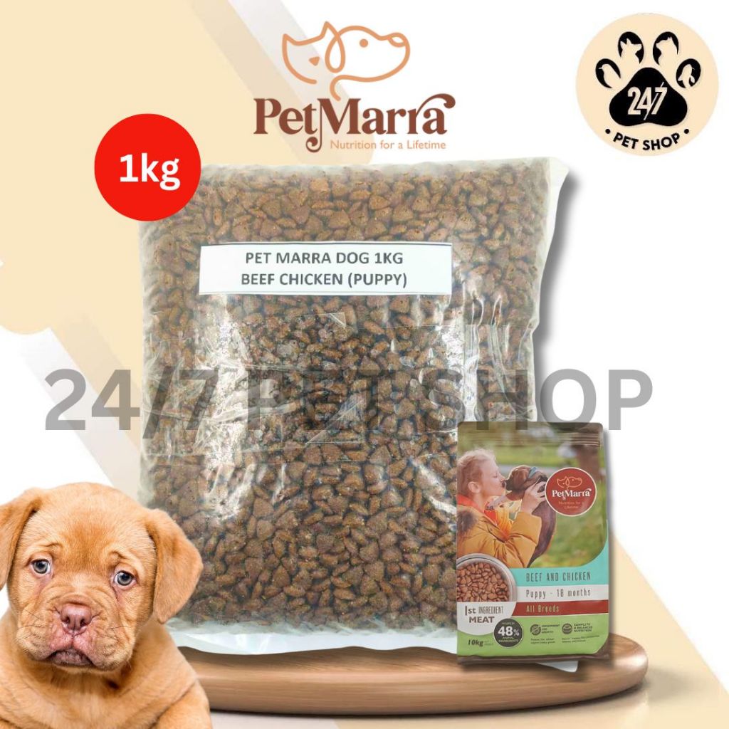 1kg Pet Marra Puppy Dog Dry Food Kibbles Pet Marra Beef Chicken ...