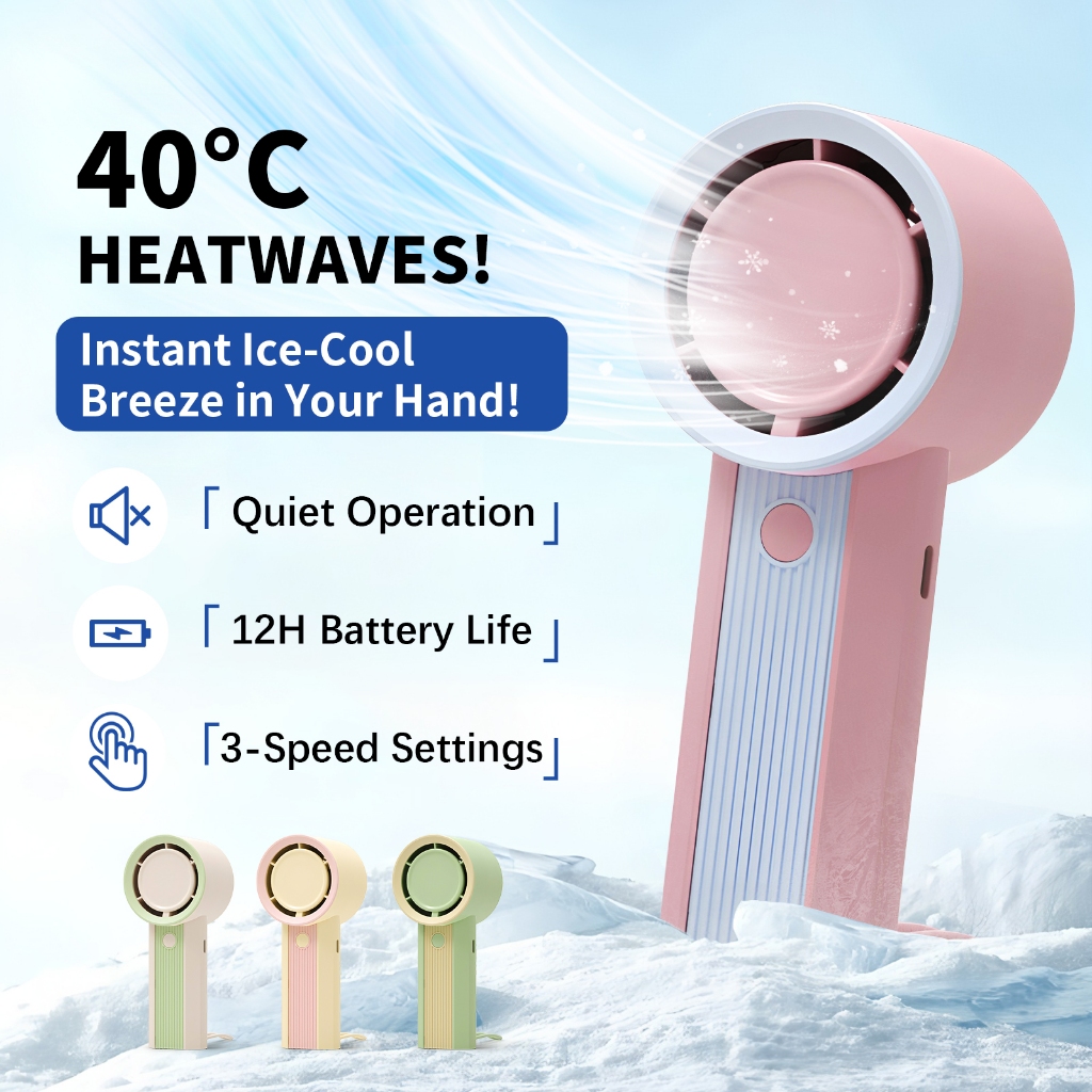 Mini Fan Rechargable Portable Electric Fan Adjustable Heat Dissipation ...