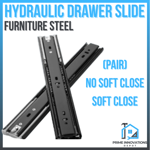 PID Hydraulic Drawer Slide For Desk Drawer Rail (SOFT CLOSE/ NO SOFT ...