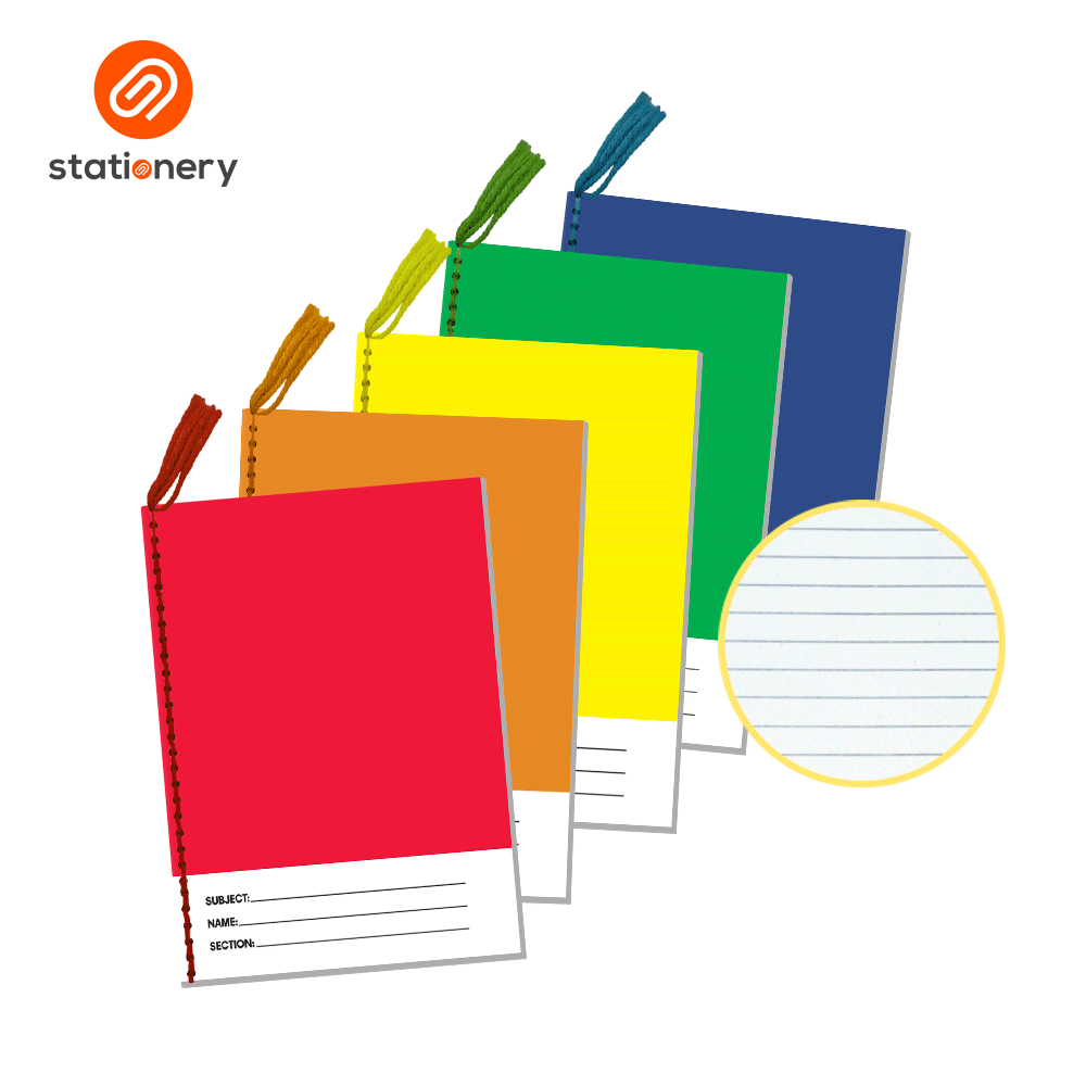 Basic Colors Yarn Notebook 80lvs Pack of 5 | Shopee Philippines