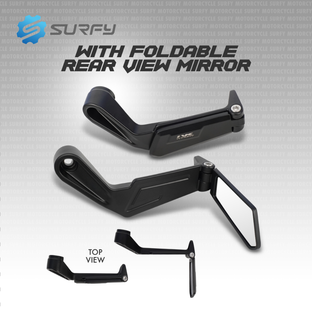 IVK Lever Guard With Side Mirror Foldable Hidden Design Alloy HD Clear ...