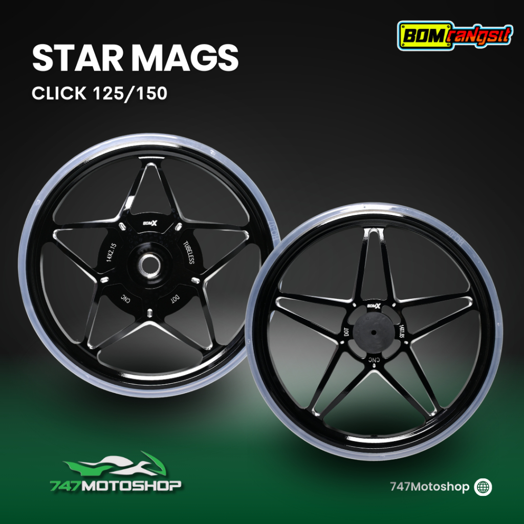 BOM RANGSIT ALLOY STAR MAGS CLICK 125/150 | Shopee Philippines