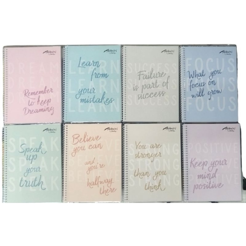 Avanti Spiral Notebook (Echoing Words) - 80 leaves #363905 | Shopee ...