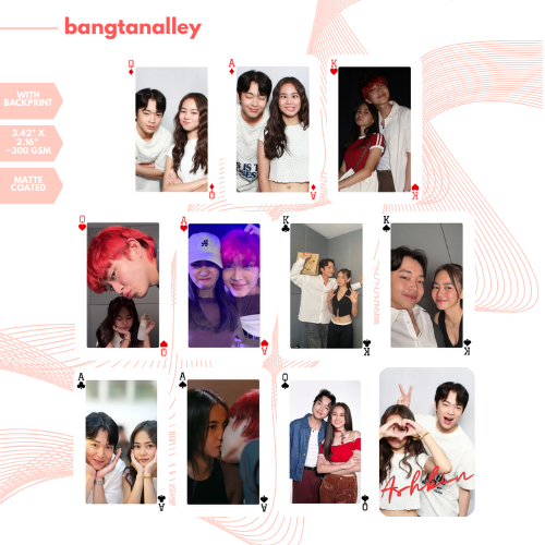 [10 Pieces] AMNSE Custom Matte Playing Cards | Ashdres & Ashbin Photocards | Personalized ...