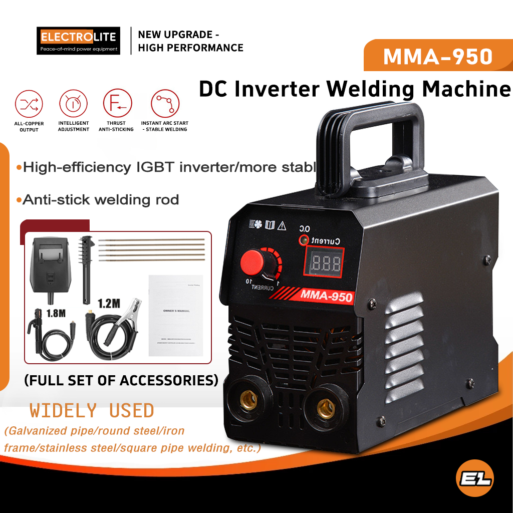 MMA-950 Welding Machine DC Inverter Welder Portable IGBT Welder Mini ...