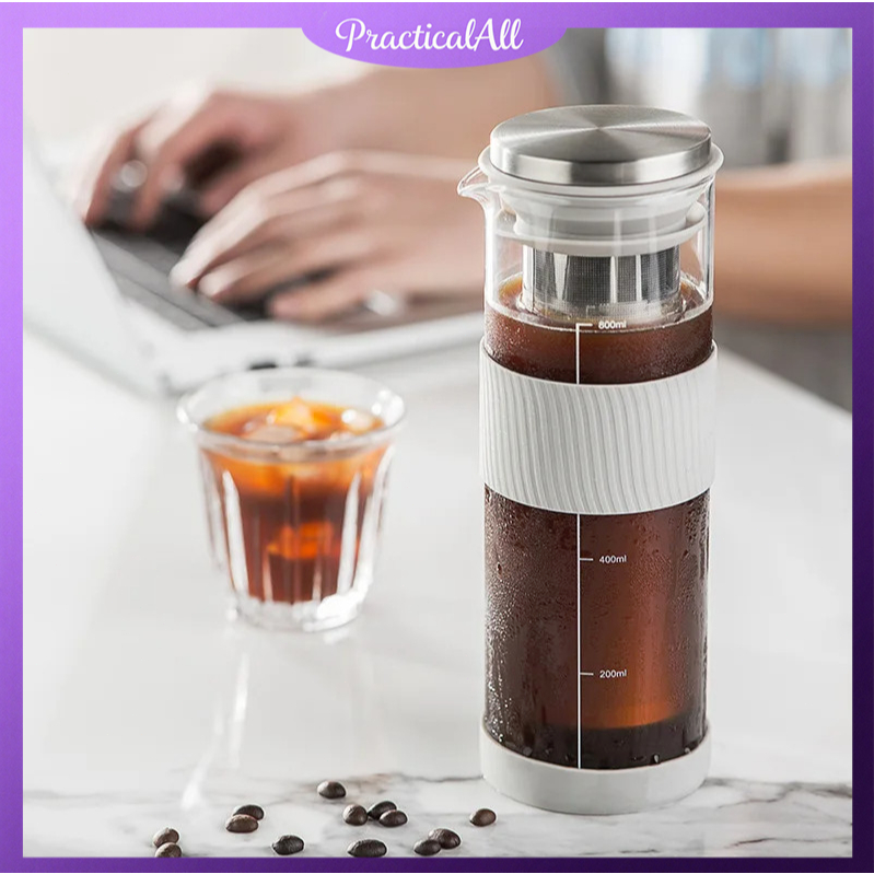 Cold Brew Maker 800ml Iced Coffee Maker Portable Cold Brew Pitcher with ...