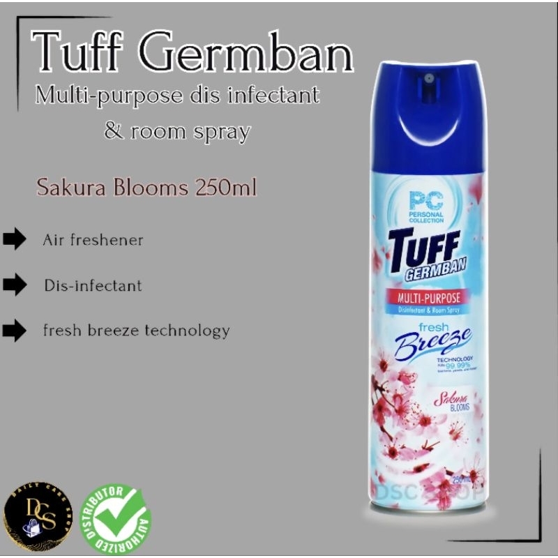 TUFF GERMBAN SAKURA MULTI PURPOSE AND DISINFECTANT ROOM SPRAY | Shopee ...