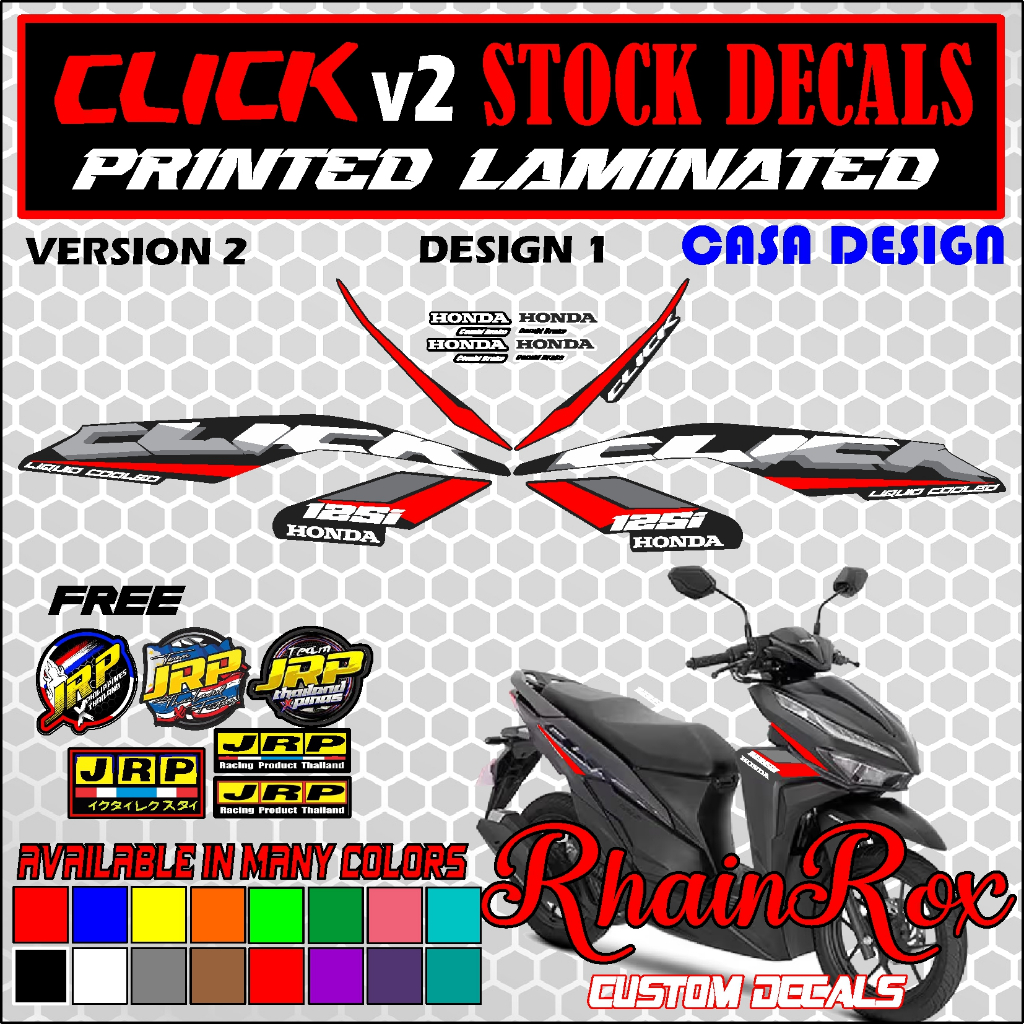 honda click v2 stock decals design 1 printed laminated casa design ...