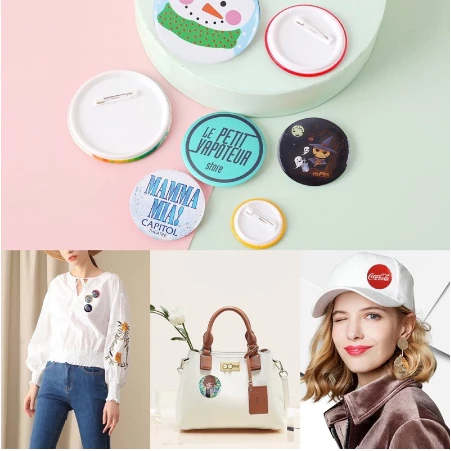 100pcs 25-58mm Button Pin Sets, Durable Metal Tinplate, DIY Custom ...