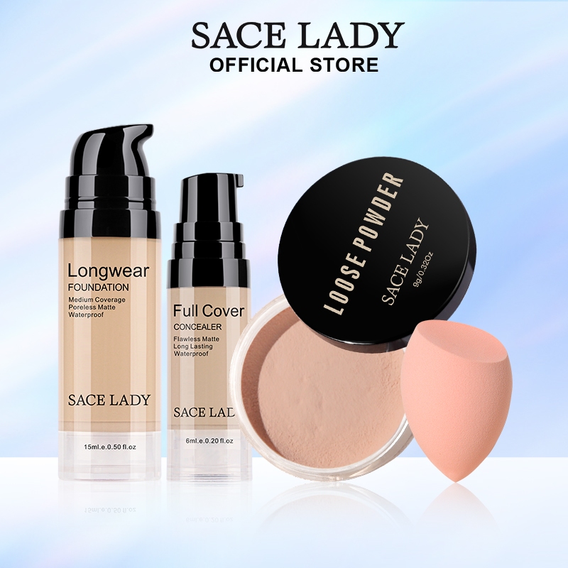 SACE LADY Liquid Matte Foundation Full Coverage Concealer Oil Control ...