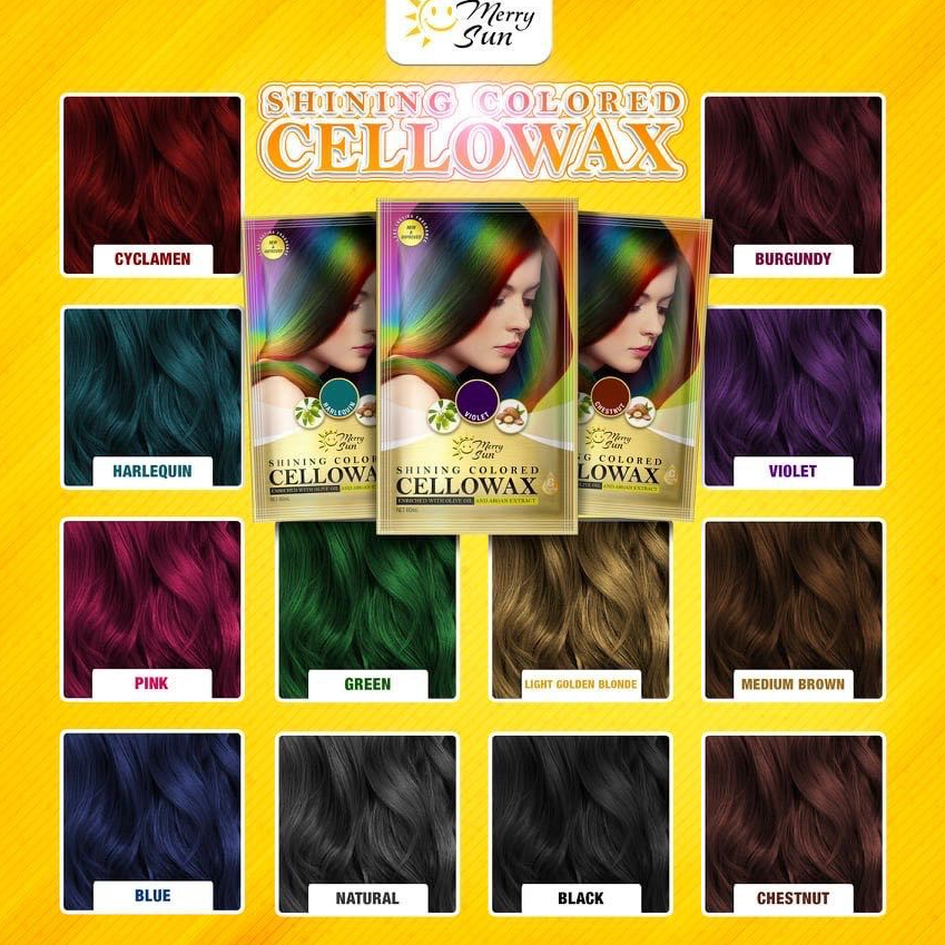 Merry Shining Colored Cellowax Hair Color Dye | Shopee Philippines
