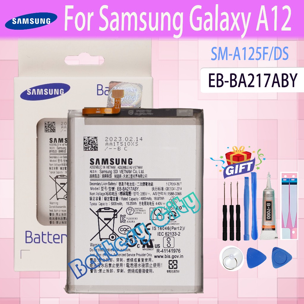 APEXBATT High quality For Samsung Galaxy A12 Battery SM-A125F/DSN ...