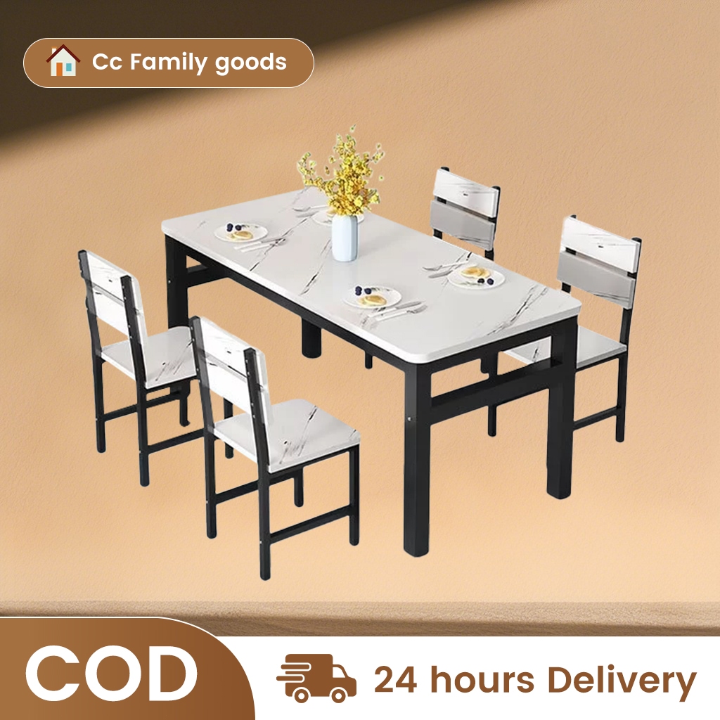 Dining table chair set menu includes 1 table4 chairs suitable for a family living room dining ...